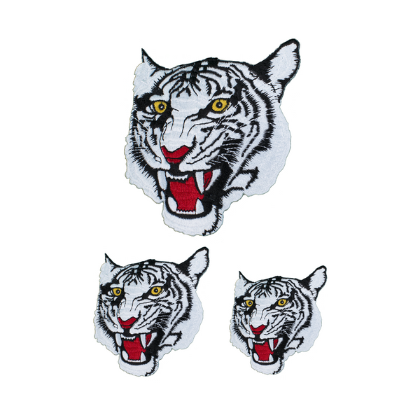 White Tiger Head Patch - Best Martial Arts / MOOTO USA