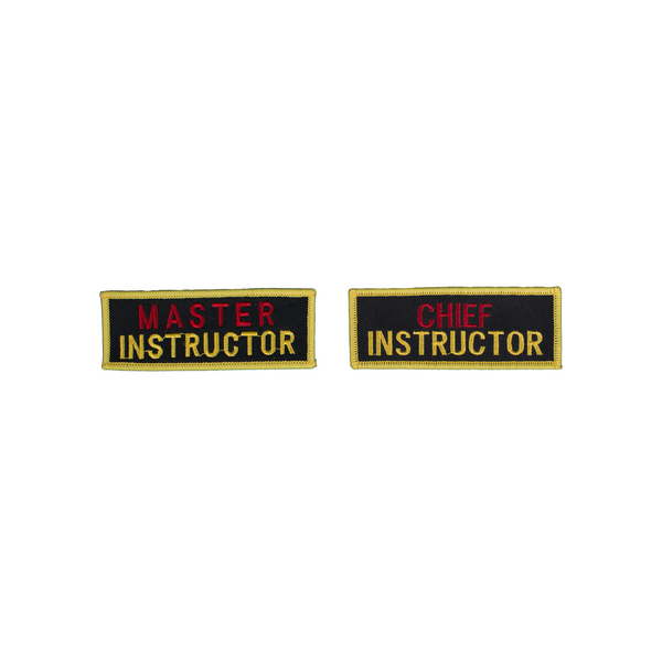 Instructor Patch (Red Top Letters) - Best Martial Arts / MOOTO USA