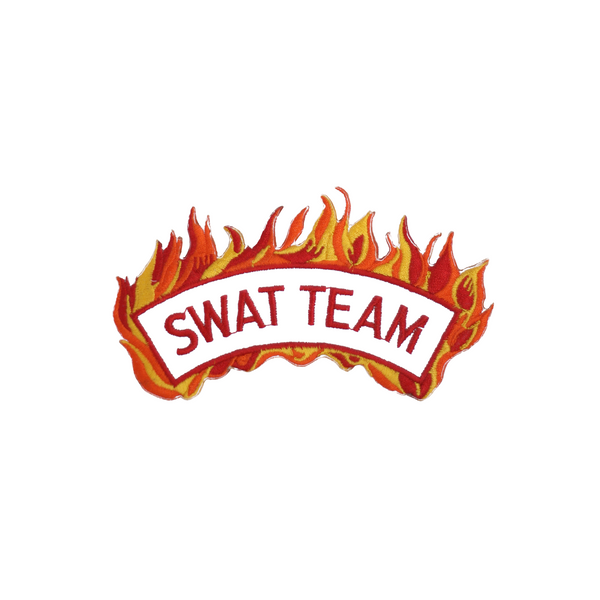 Swat Team Patch With Flames - Best Martial Arts / MOOTO USA